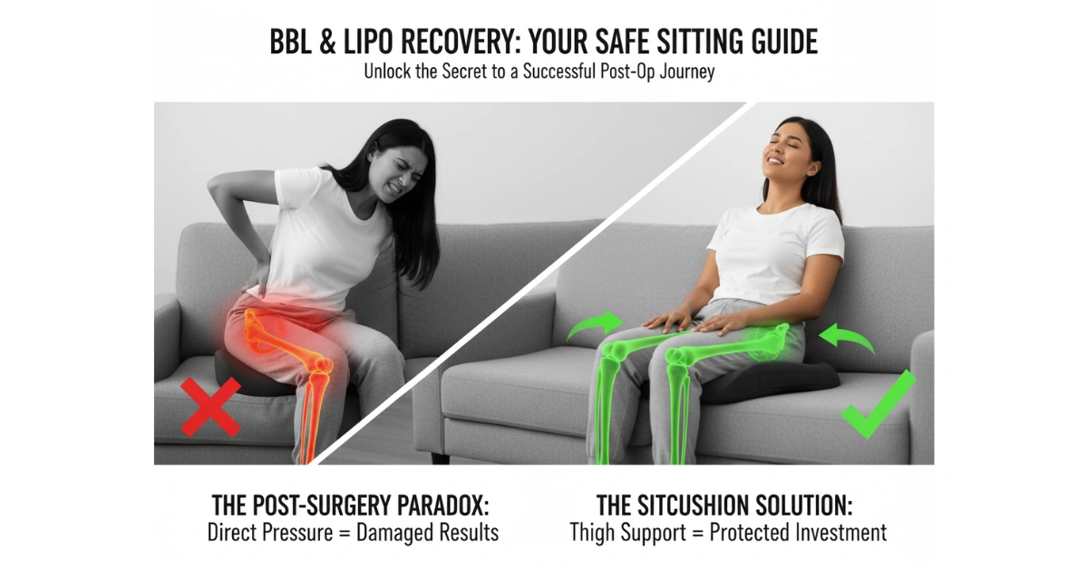 7 Essential Tips for BBL Recovery Sitting Pillow: How to Sit Safely ...